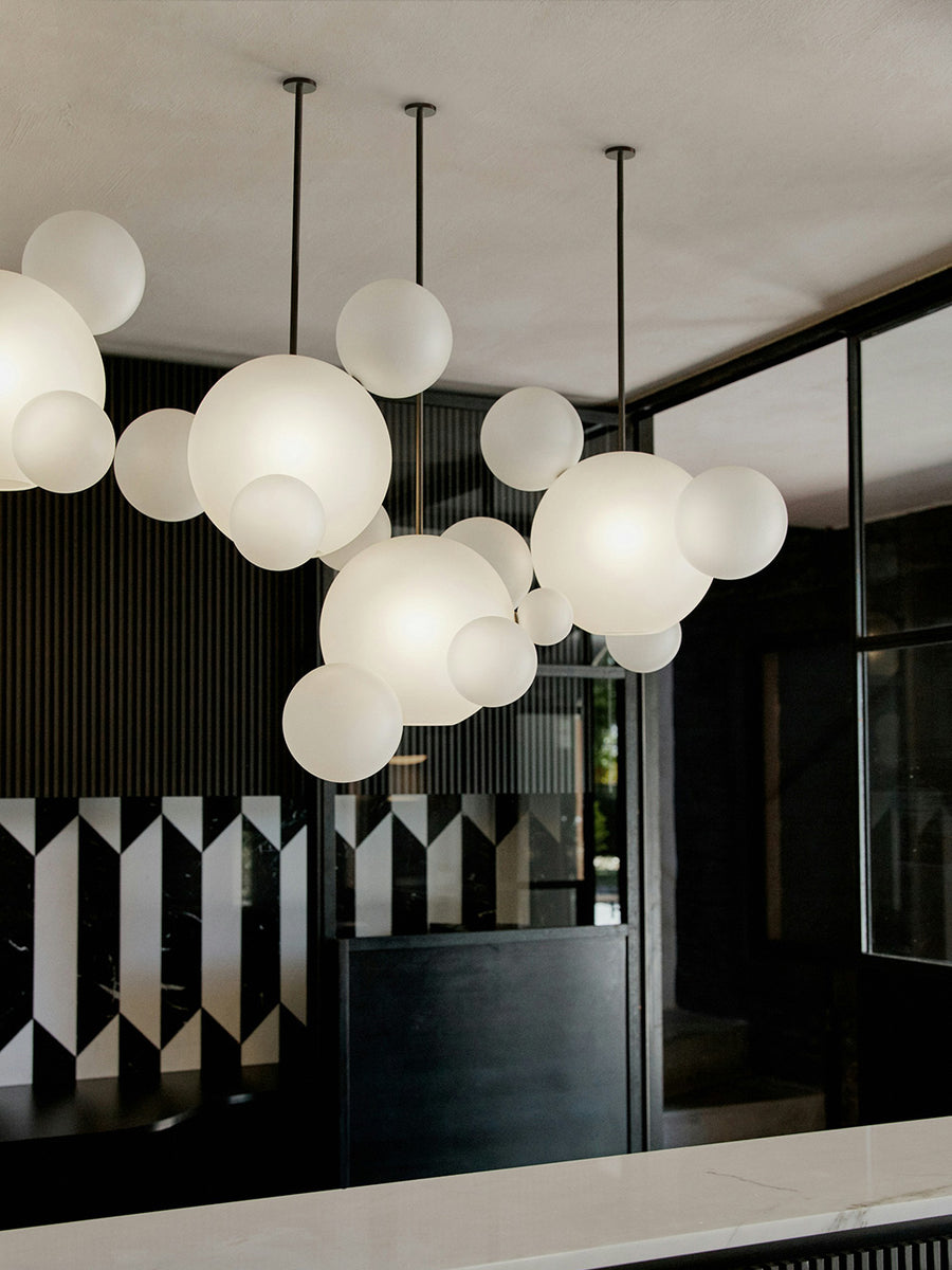 Bolle Frosted Pendant Lighting – Kimi Lighting