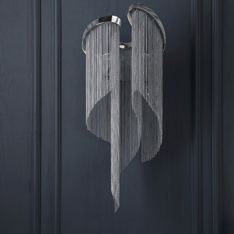Aluminum Chain Tassel Wall Sconce – Kimi Lighting