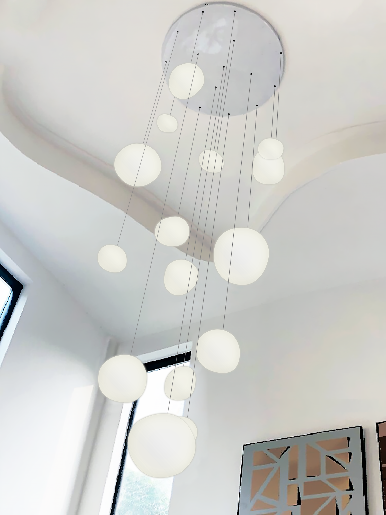 Gregg Long Staircase Pendant Light – Kimi Lighting