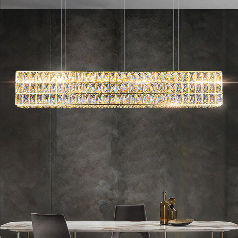Rectangle Crystal Chandelier – Kimi Lighting