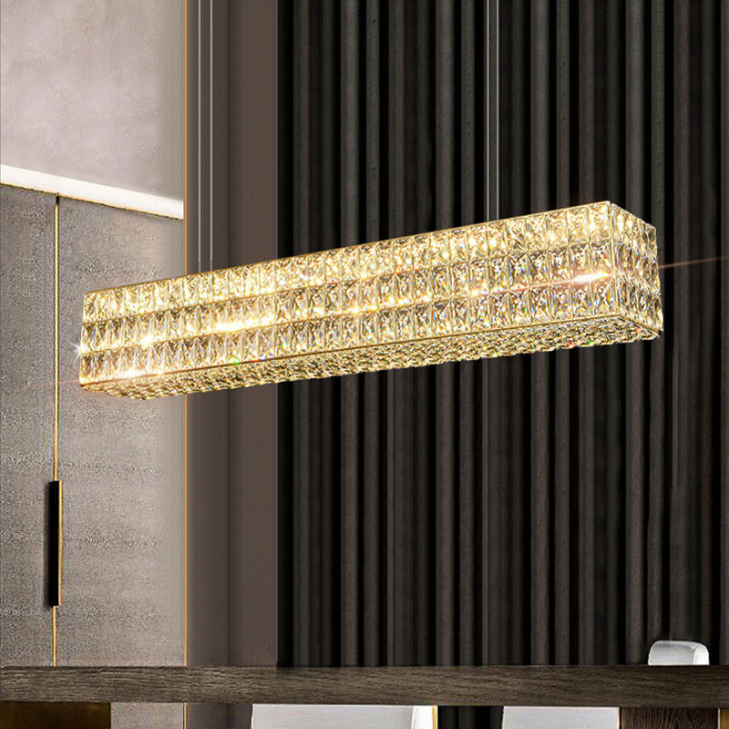 Rectangle Crystal Chandelier – Kimi Lighting