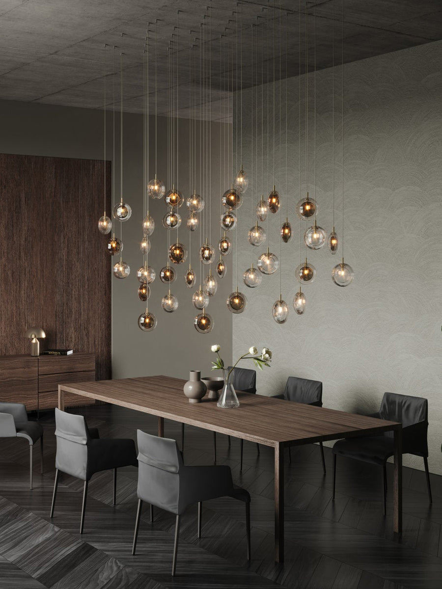 Minimalist Lens Kitchen Island Chandelier – Kimi Lighting